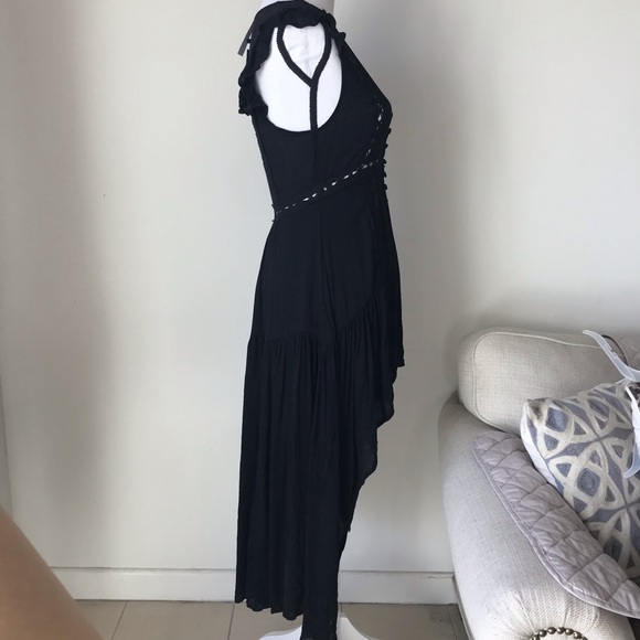 LF | Dresses | Lf Black Button Down High Low Dress | Poshmark